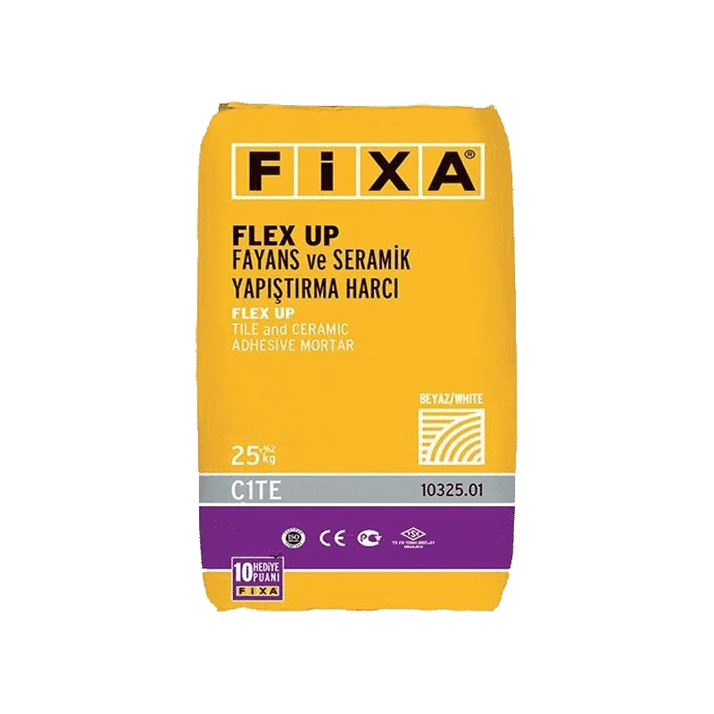 25 Kg Fixa Flex Up Beyaz Fayans Ve Seramik Yapıştırma Harcı Beyaz ...