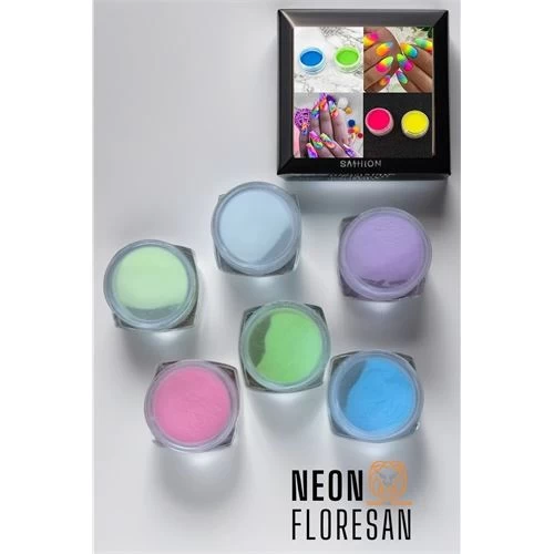 Transformacion Tırnak Sanatı Tozu Neon Floresan Renkler 720377 - allkaria.com