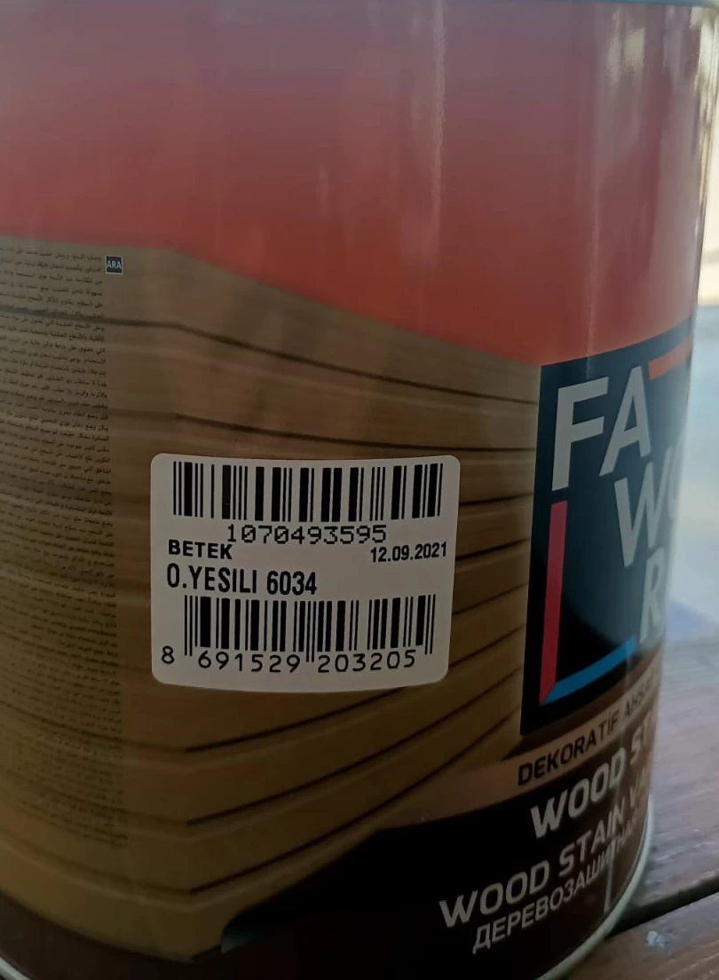 Fawori Wood Stain Orman Yeşil 2,5 Lt - allkaria.com